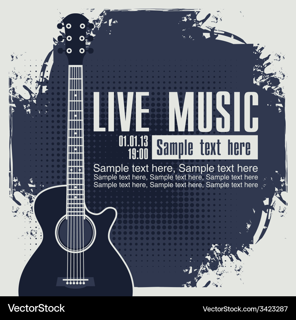 Live music Royalty Free Vector Image - VectorStock