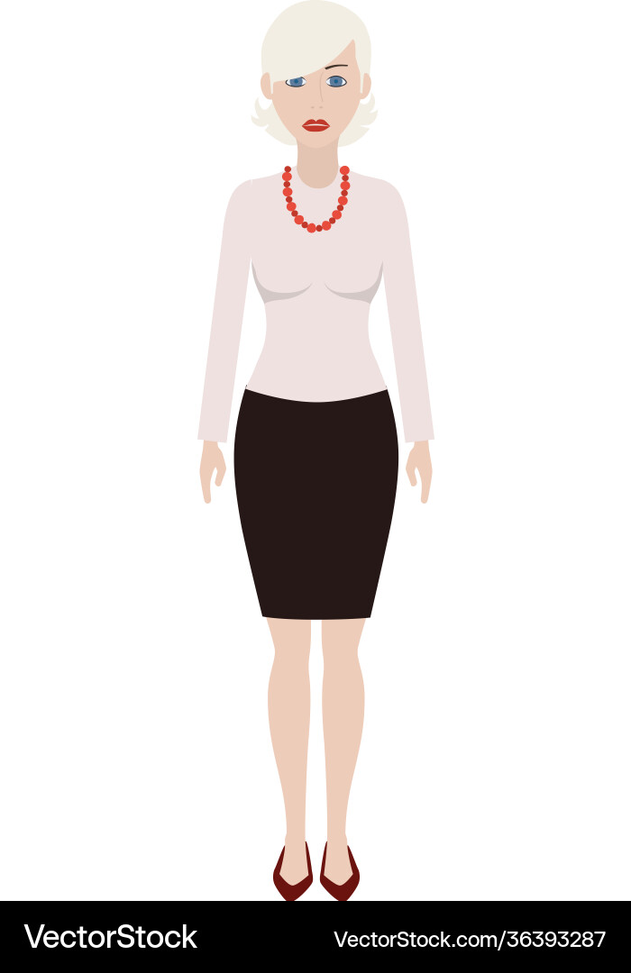 Office woman Royalty Free Vector Image - VectorStock