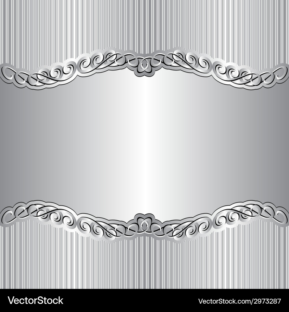 Silver background Royalty Free Vector Image - VectorStock