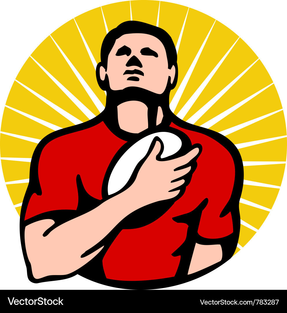 Vintage rugby logo Royalty Free Vector Image - VectorStock