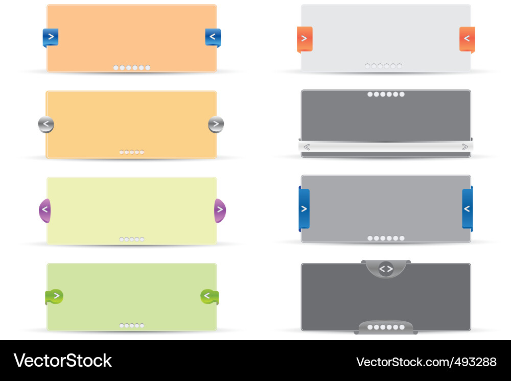3d slider Royalty Free Vector Image - VectorStock