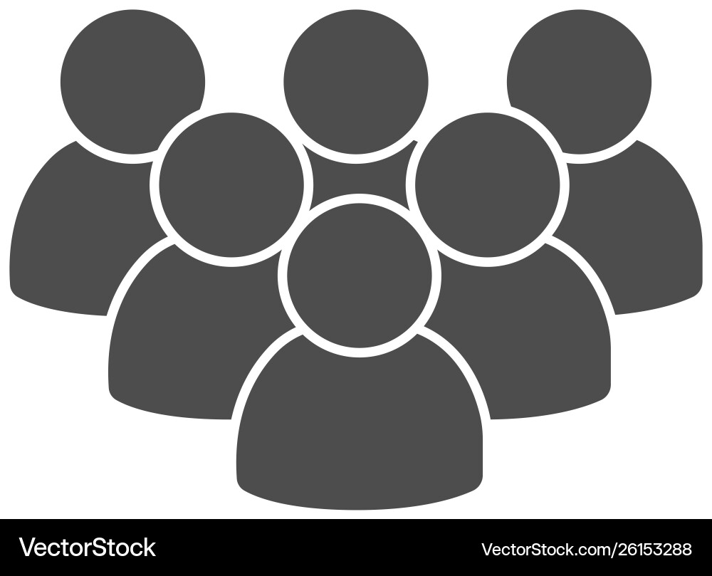 Group of People Icon Royalty Free Vector Image