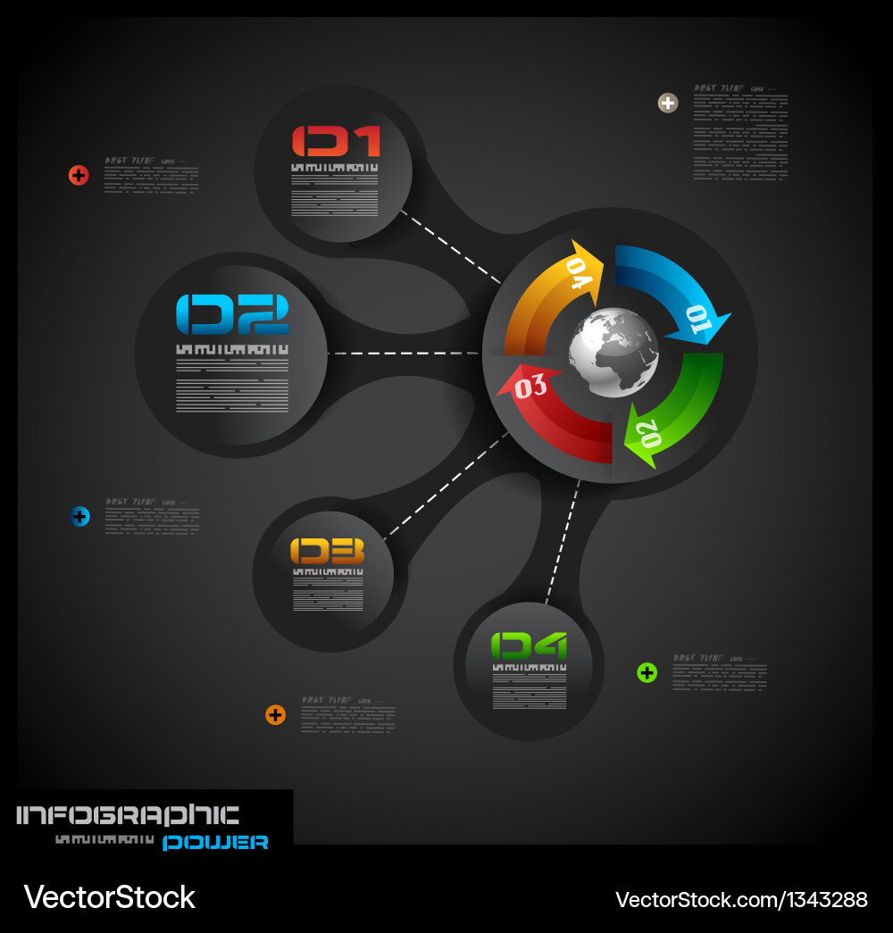 Infographic layout template Royalty Free Vector Image