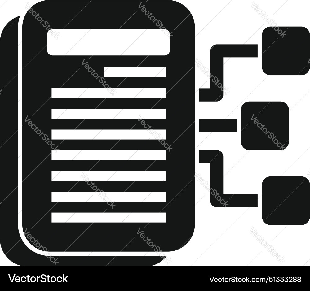 Minimalist black and white icon Royalty Free Vector Image