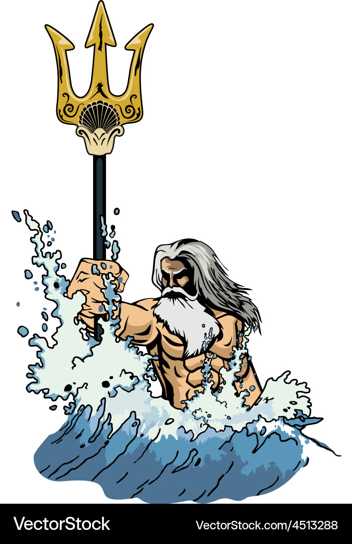 Poseidon Royalty Free Vector Image - VectorStock