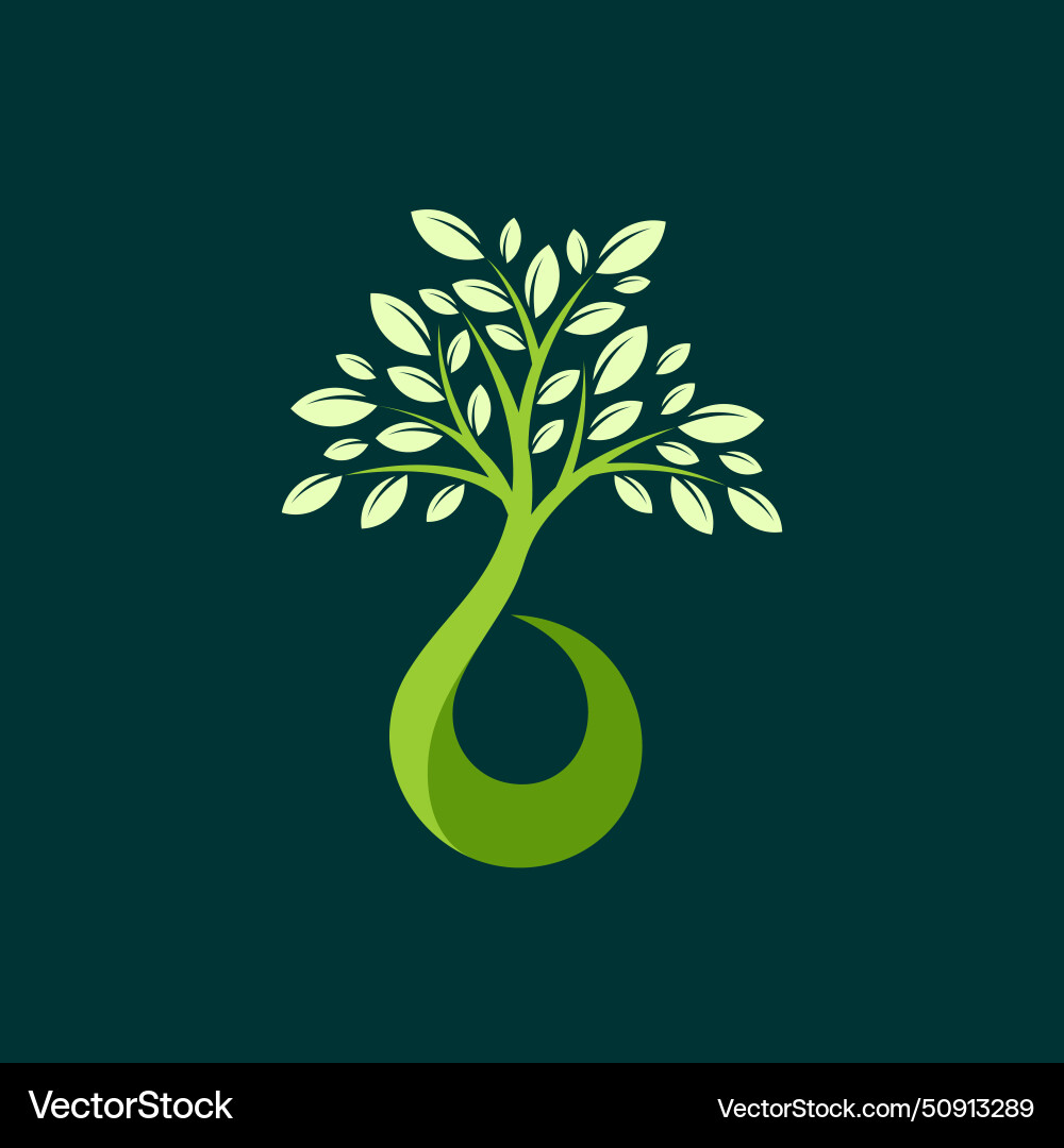 Baobab tree logo baobab logo design Royalty Free Vector