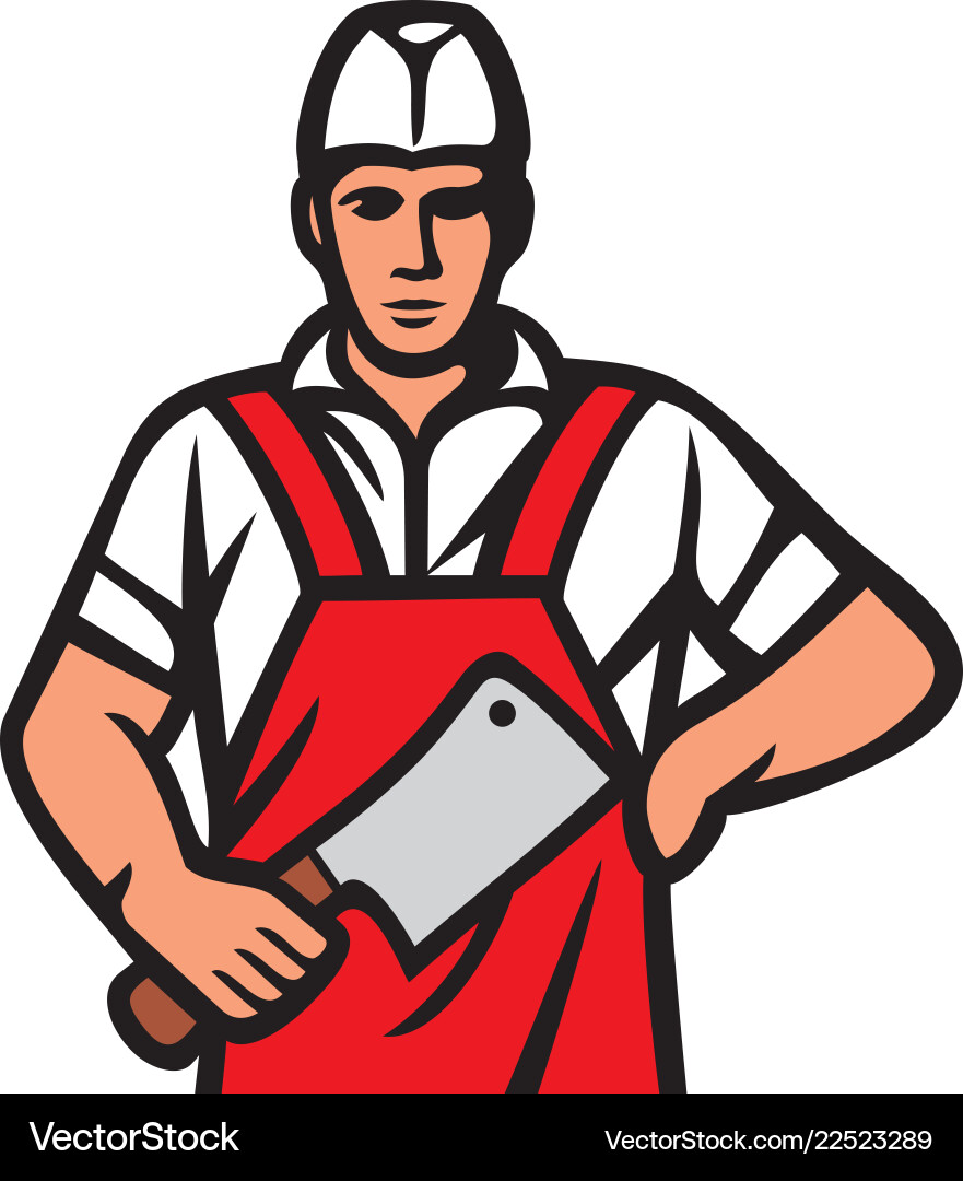 Butcher Royalty Free Vector Image - VectorStock