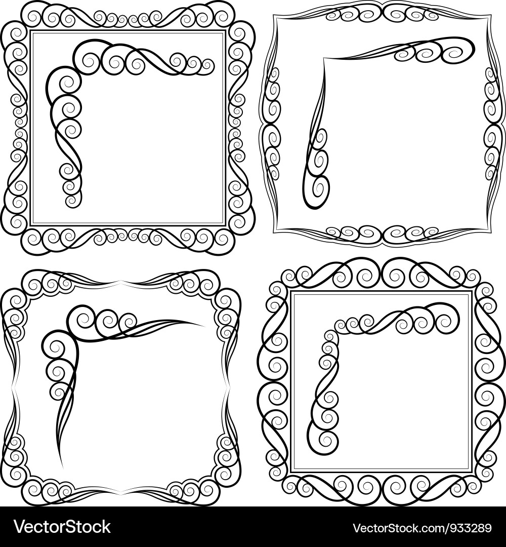 Frames and corners Royalty Free Vector Image - VectorStock