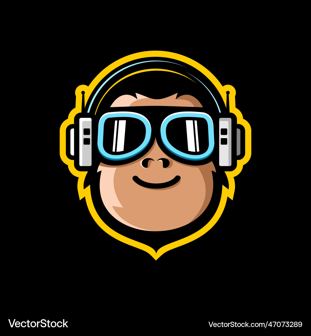 Monkey music Royalty Free Vector Image - VectorStock