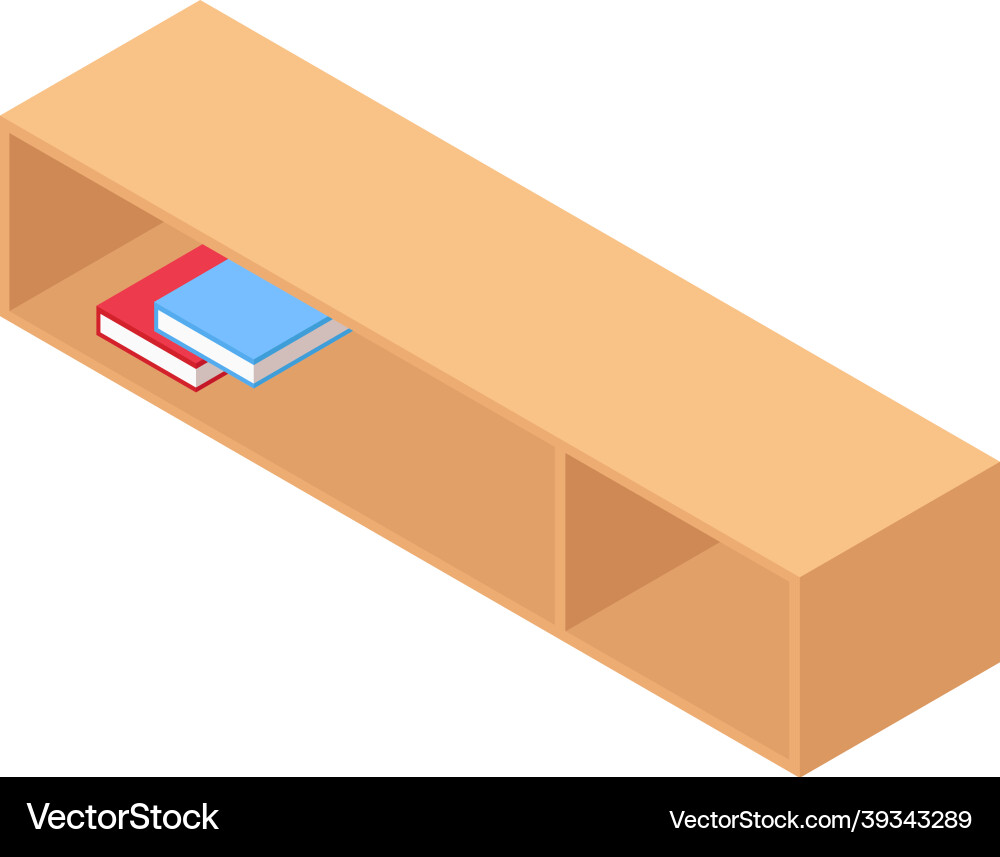 Shelf isometric Royalty Free Vector Image - VectorStock
