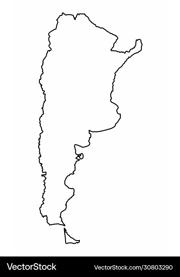Argentina Map Outline