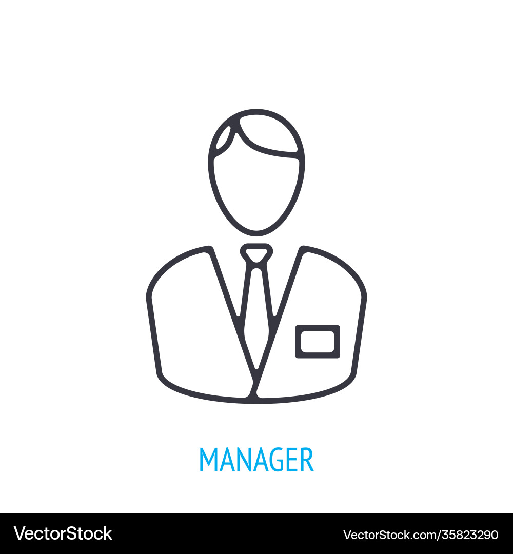 Business Suit Icon - Office Worker Royalty Free Vector Image
