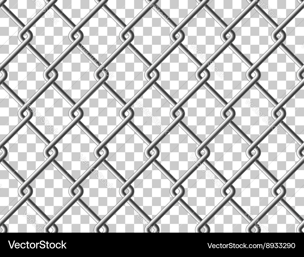 Metal Steel Wire Mesh Fence Royalty Free Vector Image