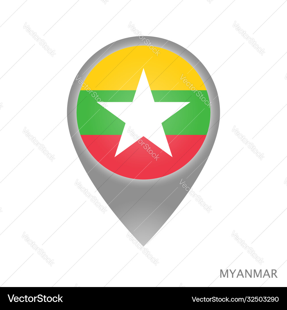 Myanmar point Royalty Free Vector Image - VectorStock