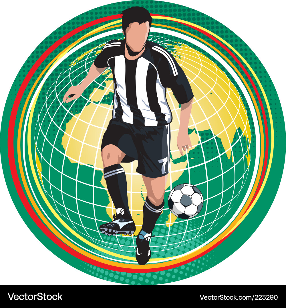 Soccer player Royalty Free Vector Image - VectorStock