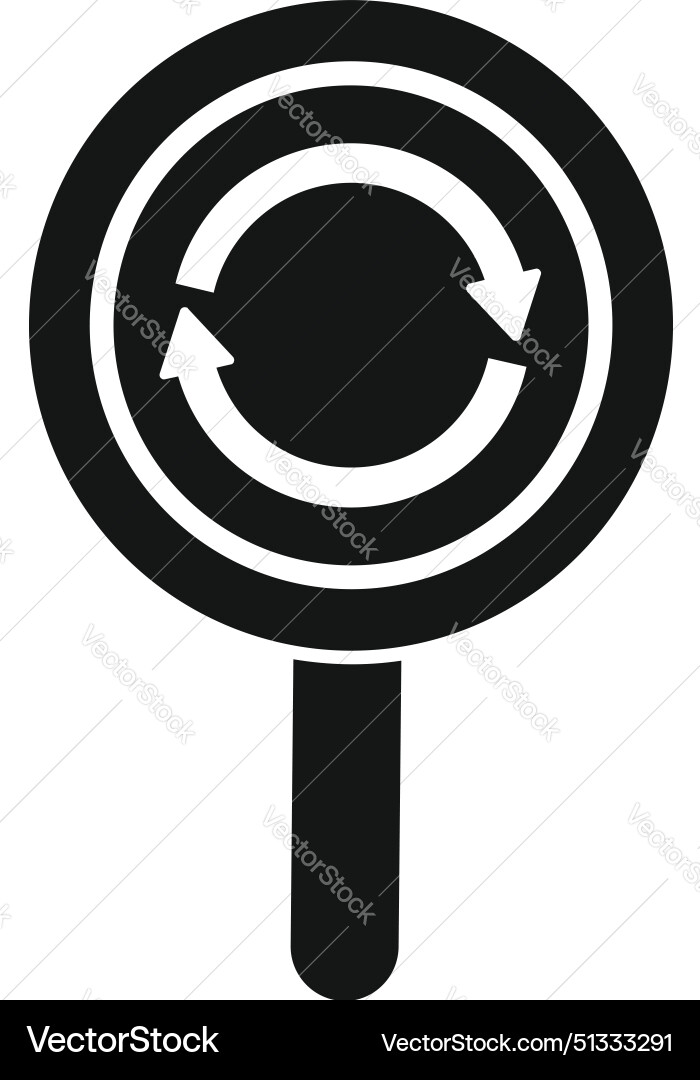 Black lollipop sign isolated on white Royalty Free Vector