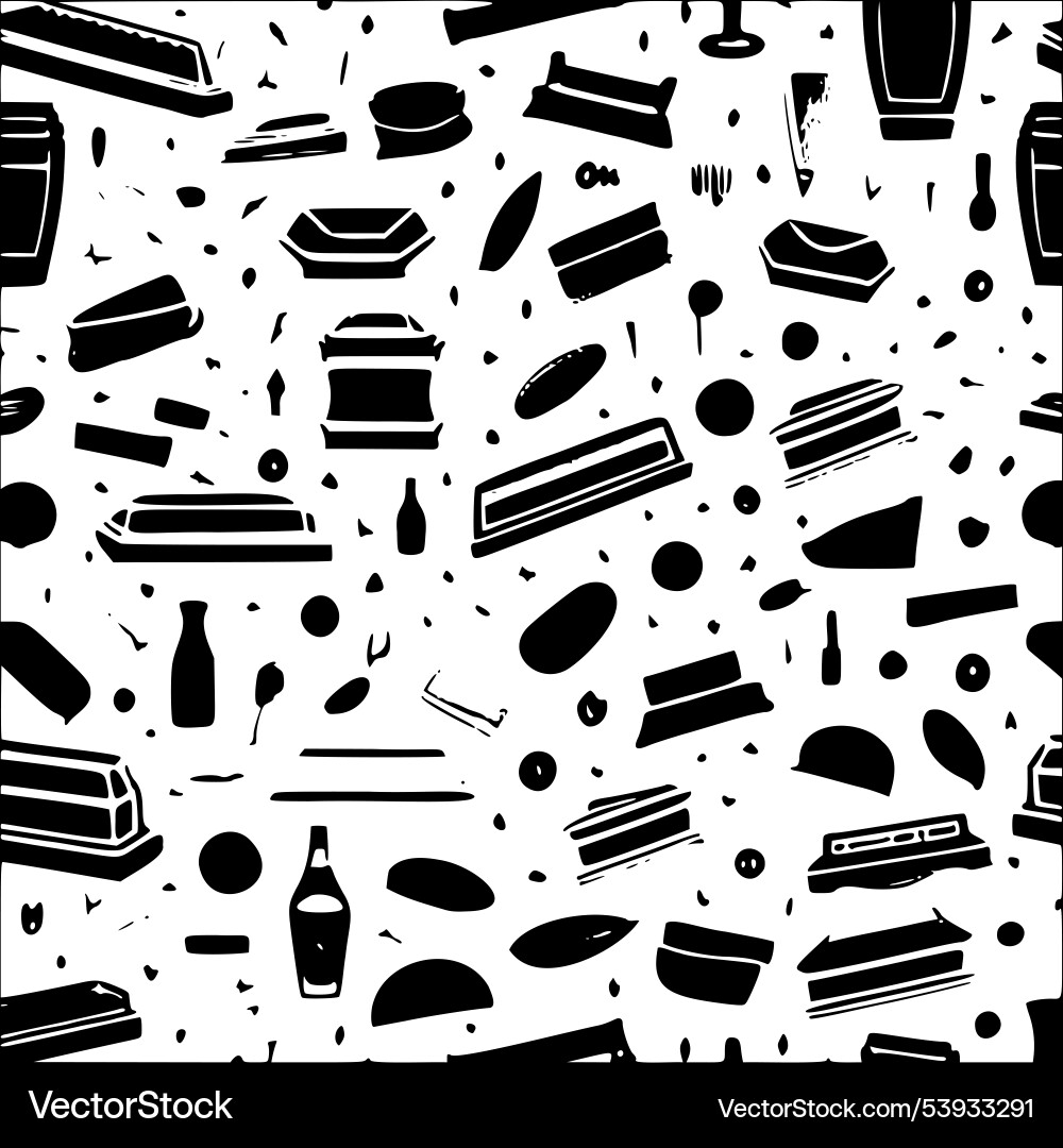 Coffin abstract pattern seamless Royalty Free Vector Image