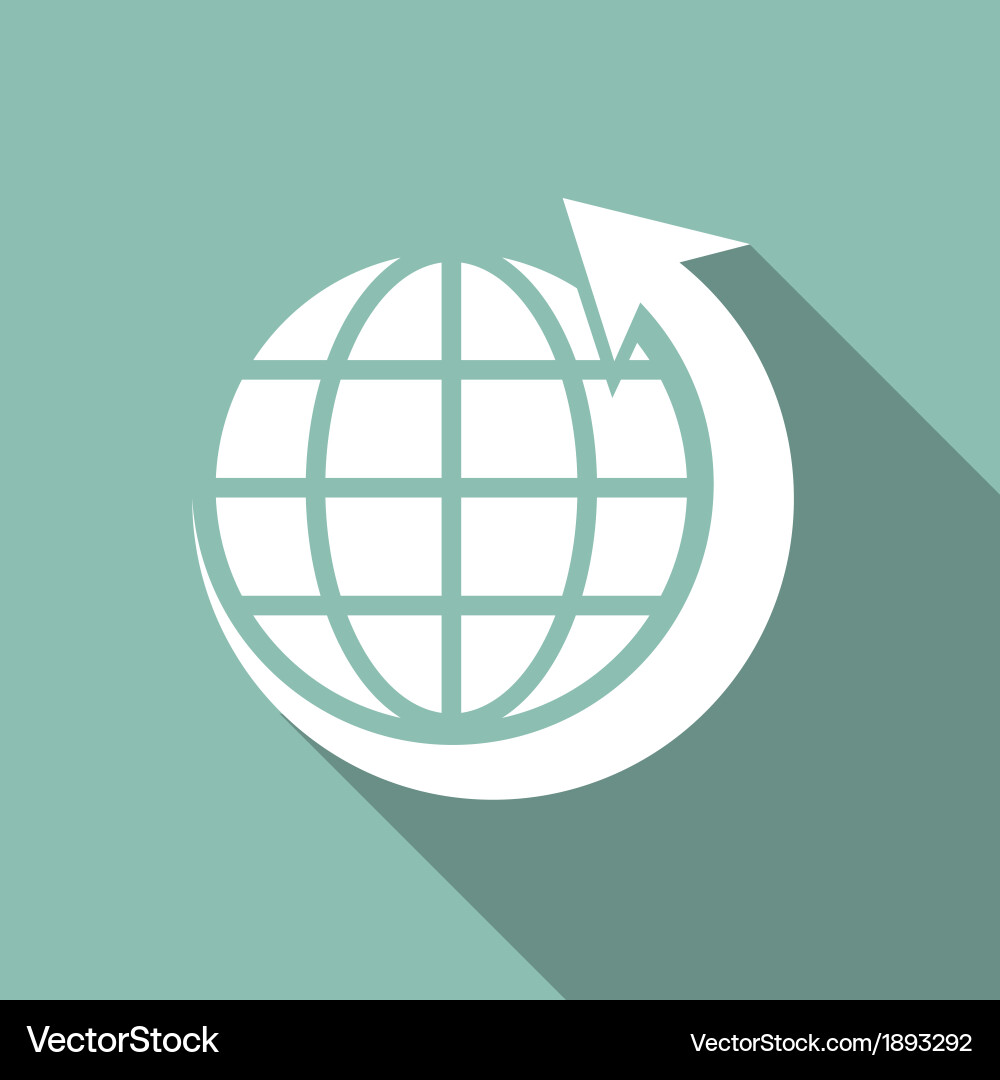 Global Migration Icon Royalty Free Vector Image