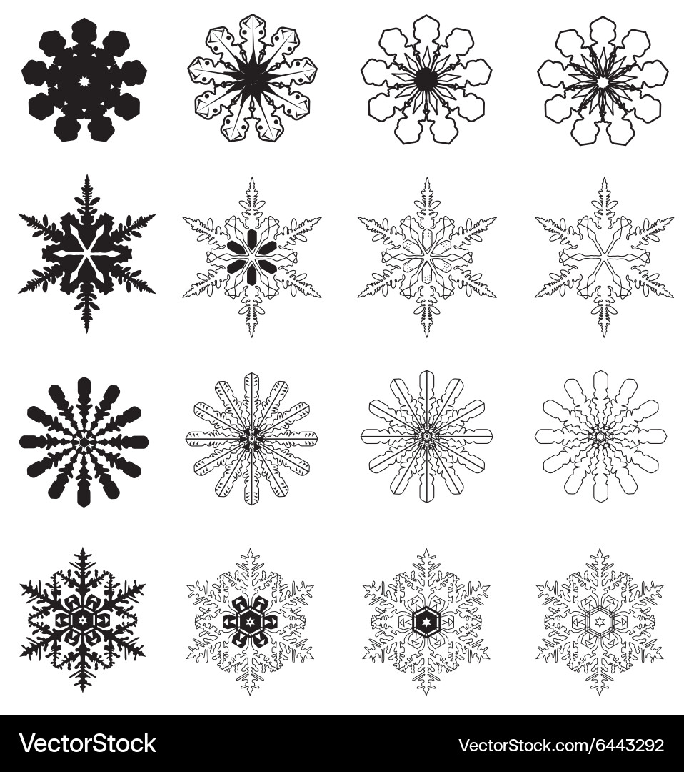 Snowflake Royalty Free Vector Image - VectorStock