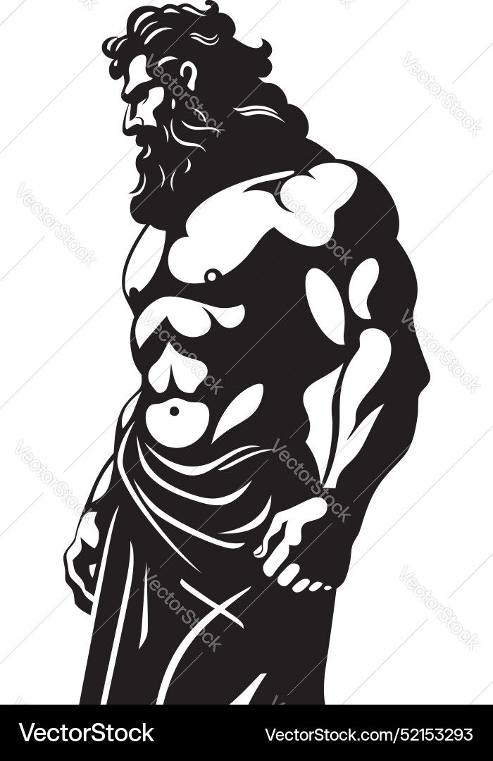 Herculean symbol hercules icon heroic iconic Vector Image