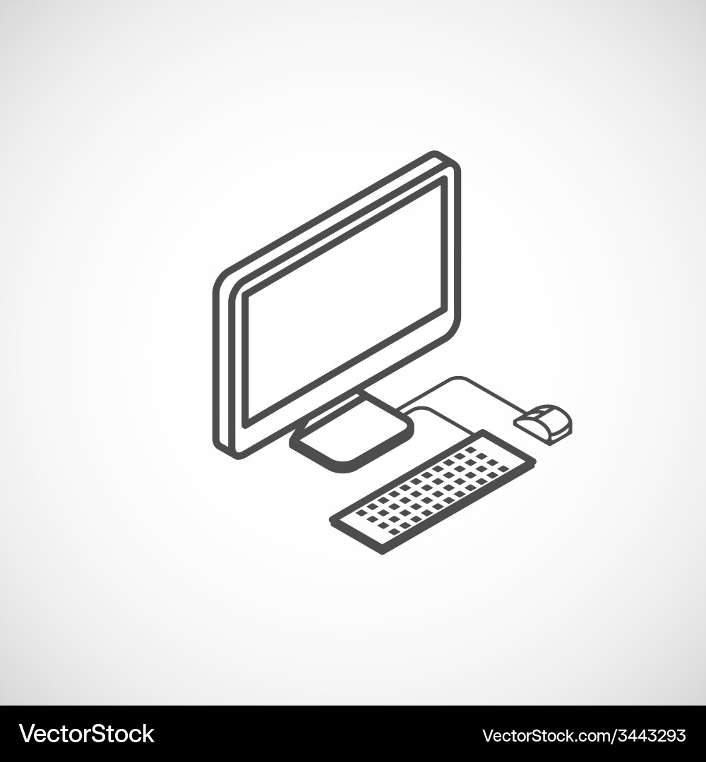 Isometric Computer Signs Symbols Icons Sleek Technology Icons