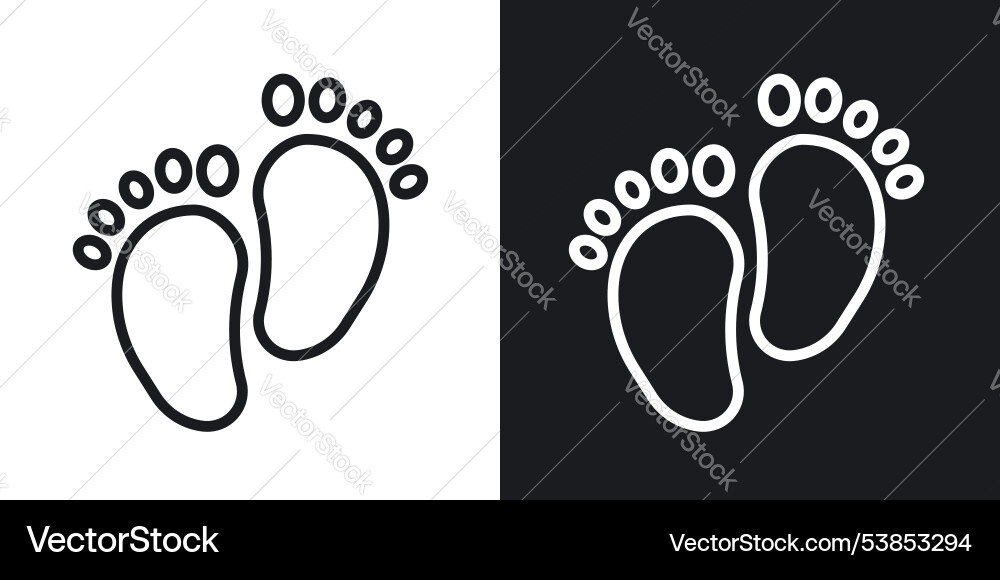 Foot icon set Royalty Free Vector Image - VectorStock