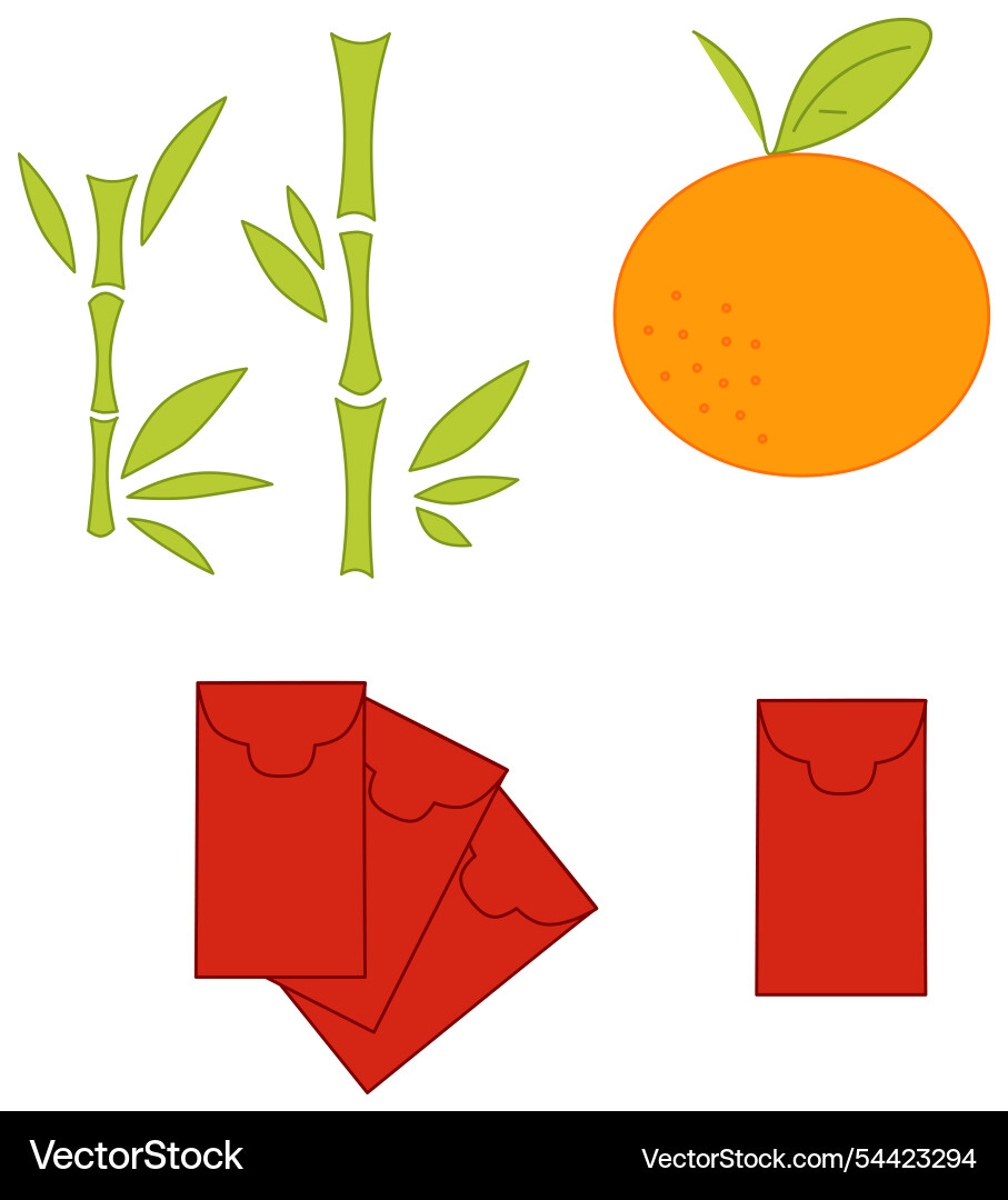 Hand drawn graphic element set of decoration Vector Image