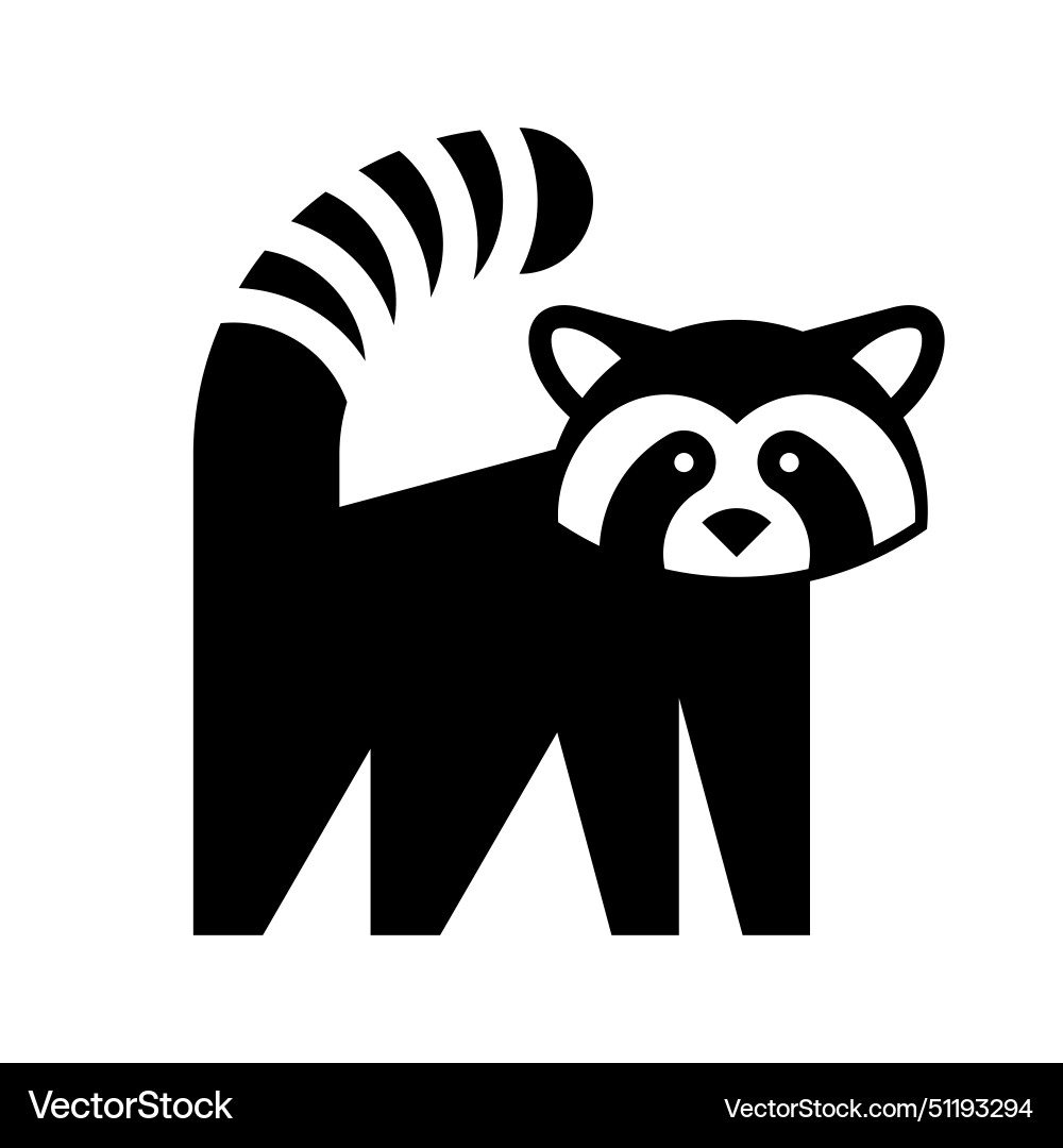 Red panda logo Royalty Free Vector Image - VectorStock