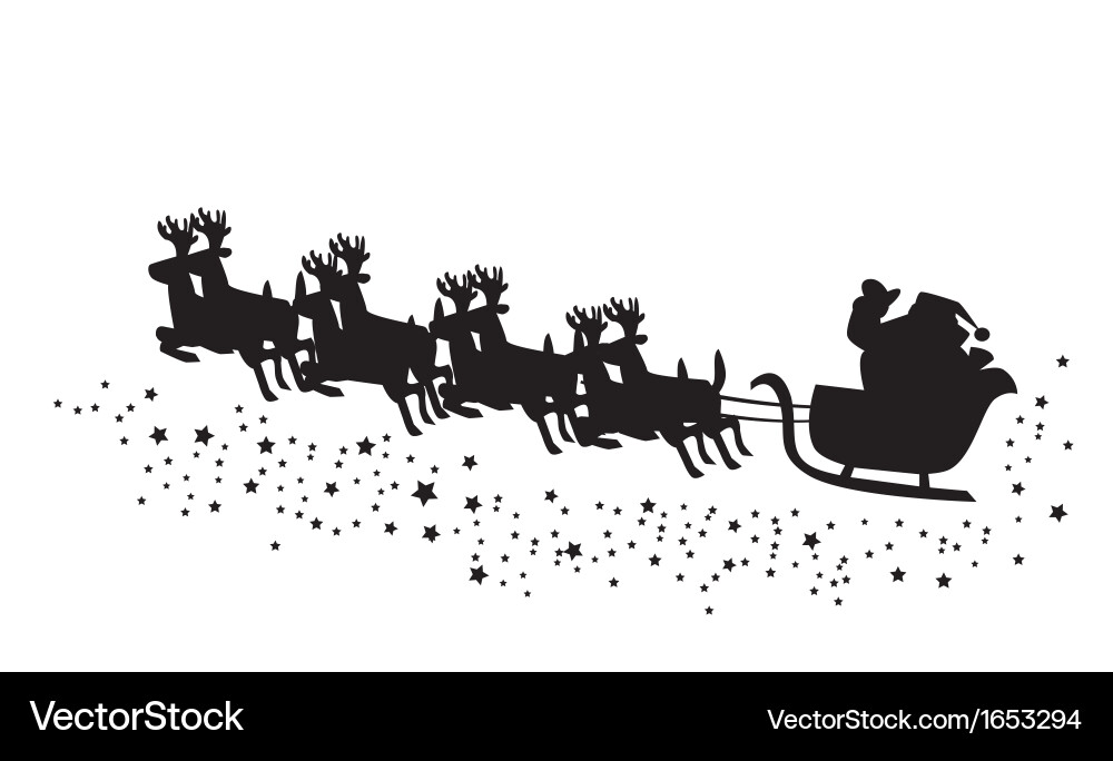 Santa stars Royalty Free Vector Image - VectorStock