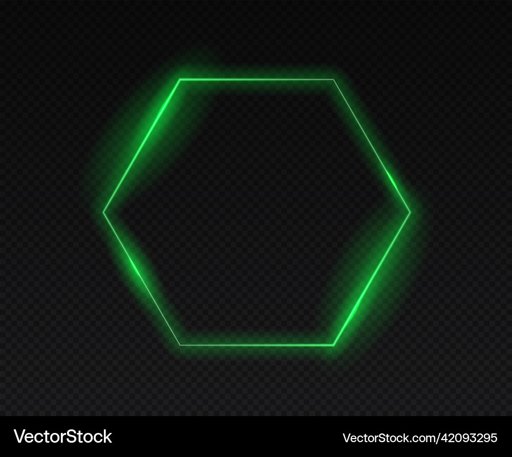 Neon Geometric Frame Royalty Free Vector Image
