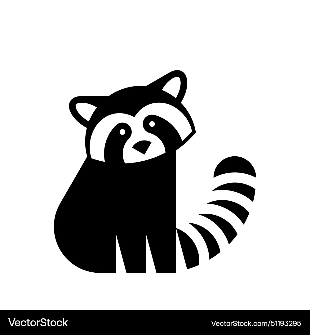 Red panda logo Royalty Free Vector Image - VectorStock