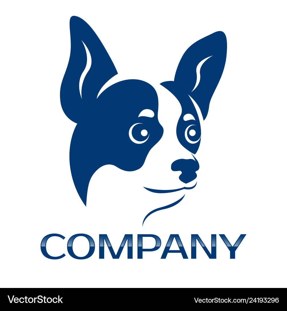 Chihuahua dog logo Royalty Free Vector Image - VectorStock