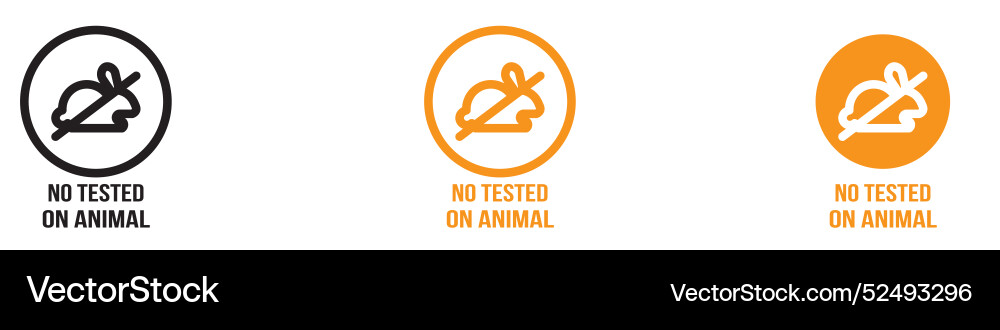 Ethical not tested on animals icon Royalty Free Vector Image