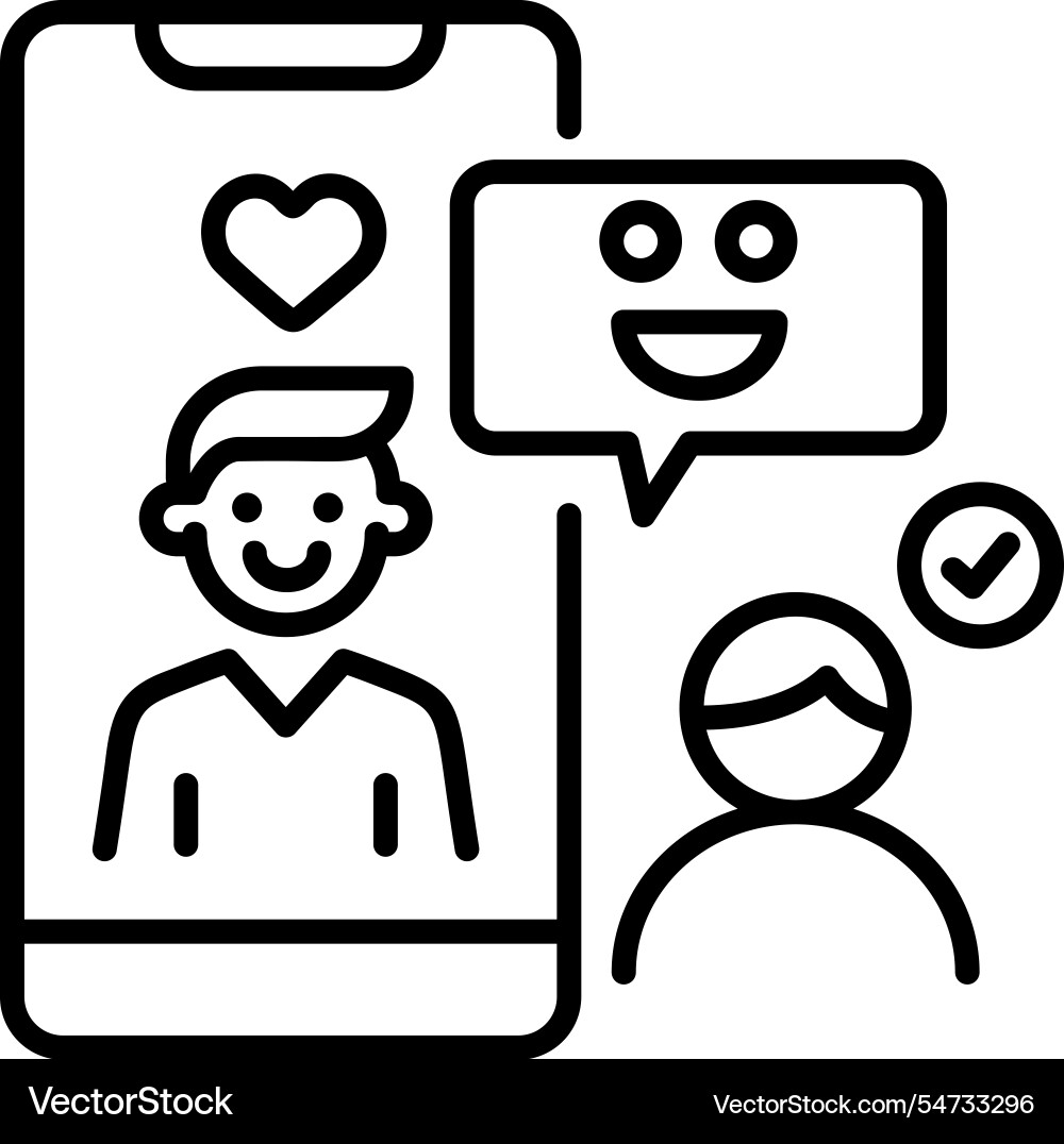 Online interaction Royalty Free Vector Image - VectorStock