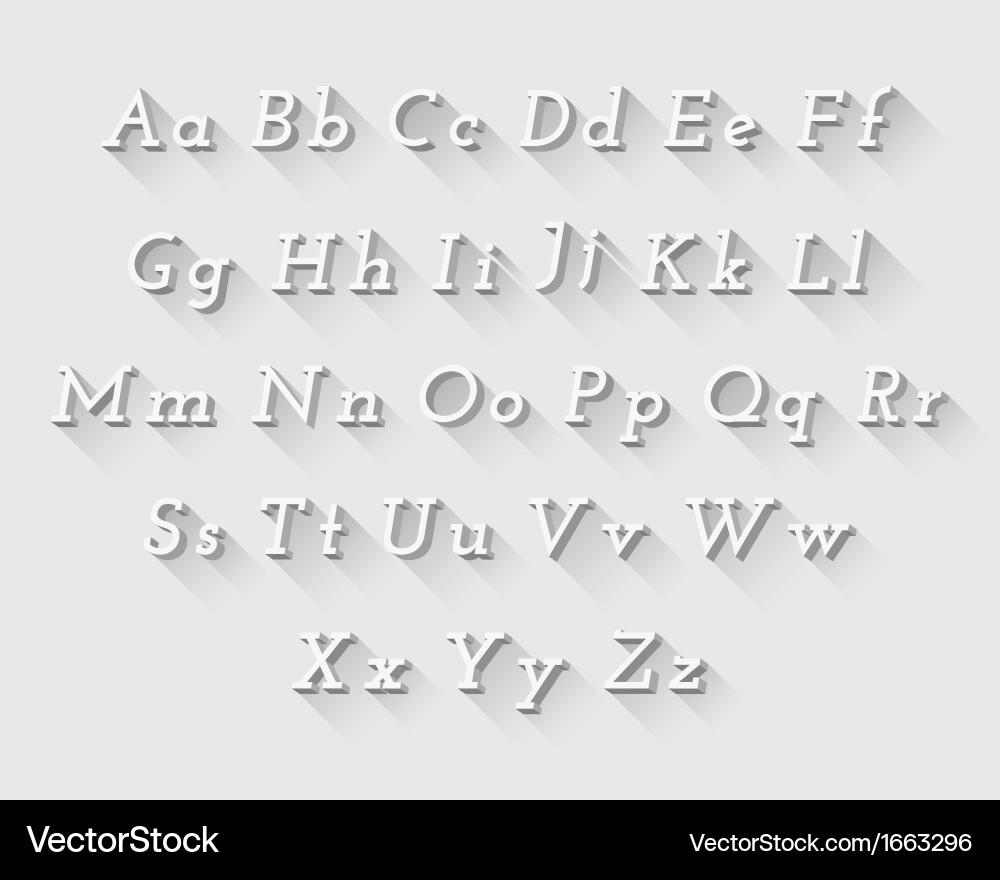 White font Royalty Free Vector Image - VectorStock