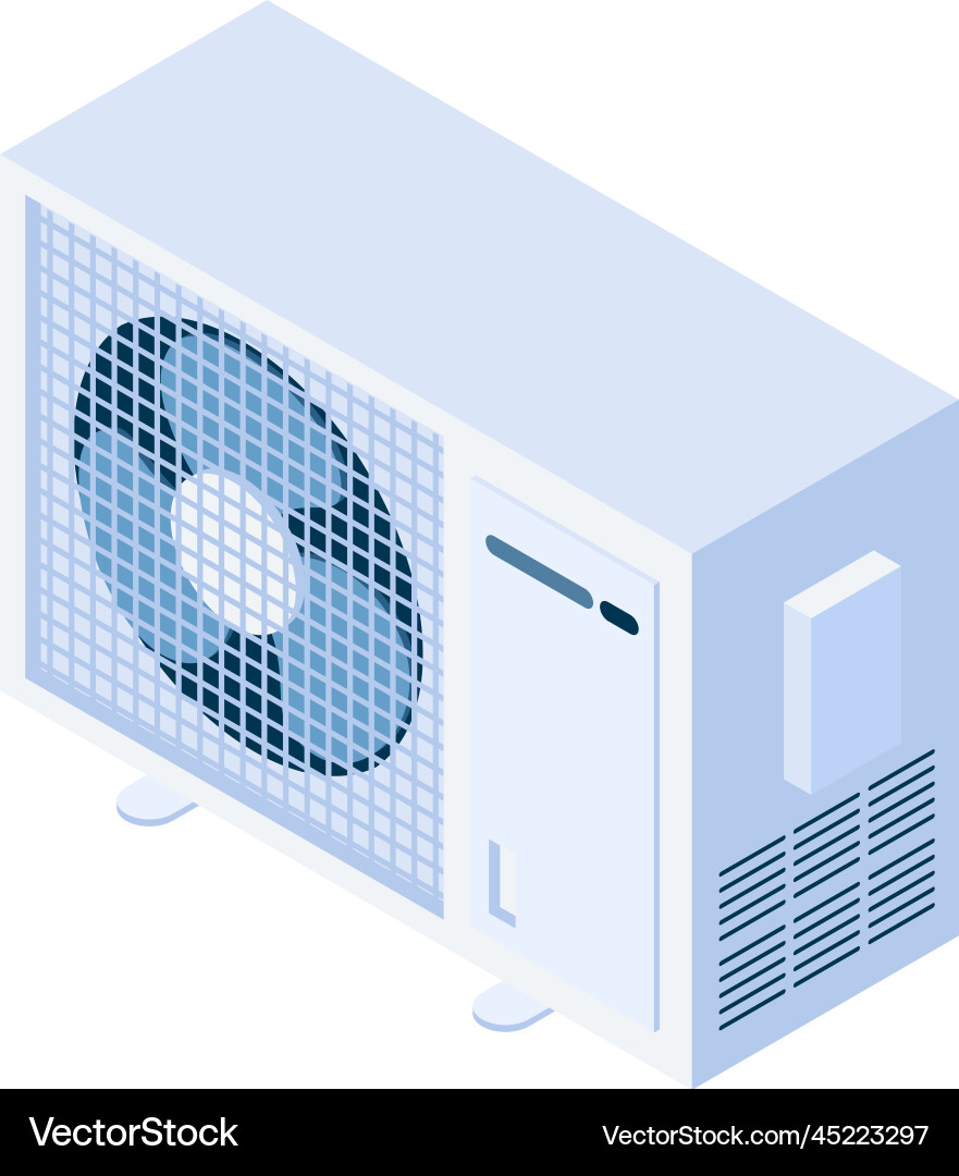 Air conditioner unit composition Royalty Free Vector Image