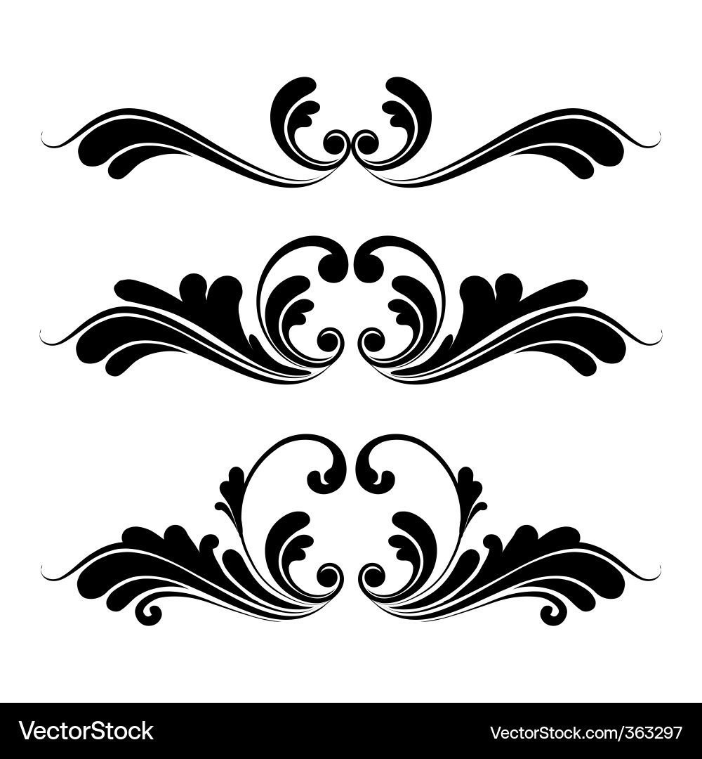 Floral ornaments Royalty Free Vector Image - VectorStock