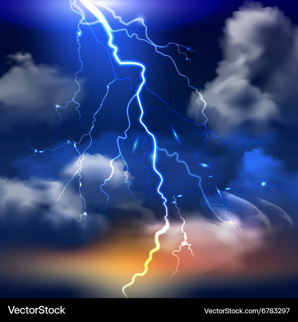 Lightning background Royalty Free Vector Image