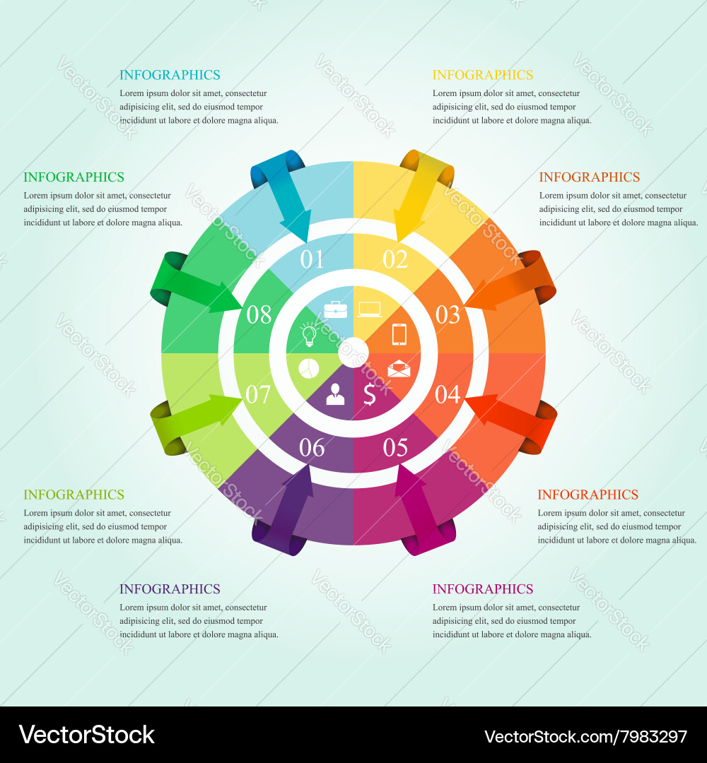 Modern infographics design Royalty Free Vector Image