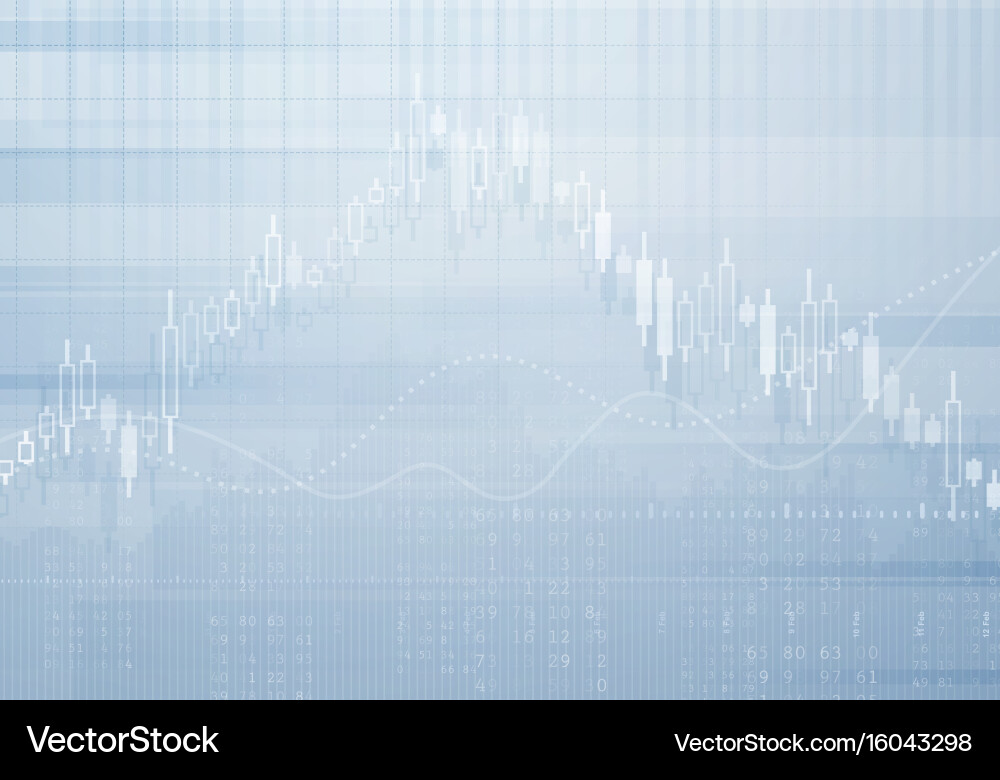 Banking business graph background Royalty Free Vector Image