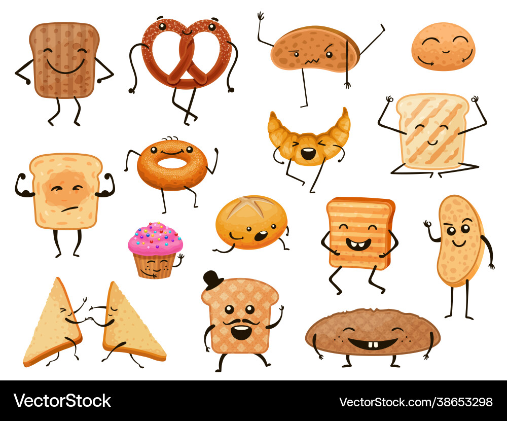 Bread Face Cute Vector Images (over 5,000)