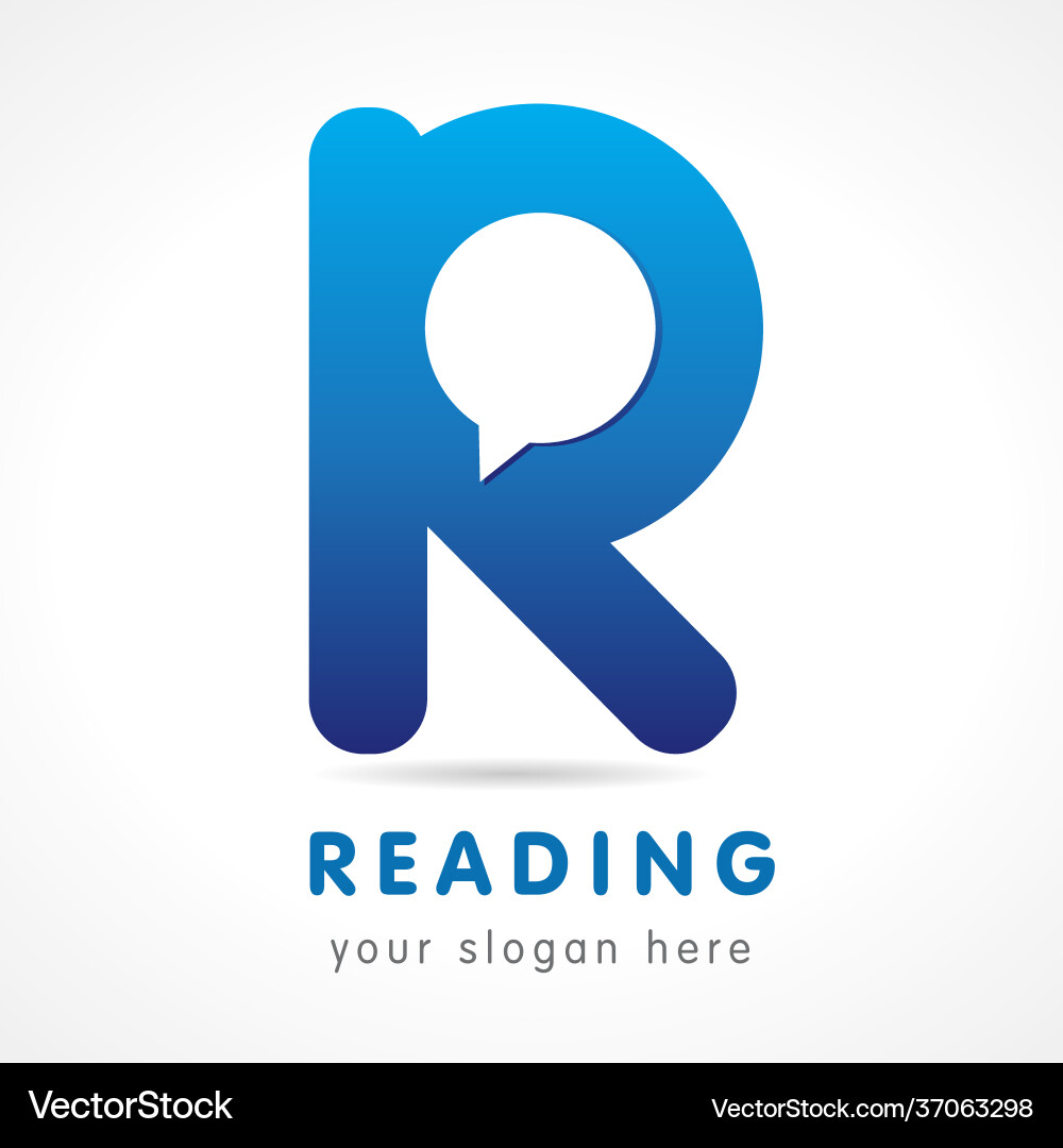 Reading r logo Royalty Free Vector Image - VectorStock