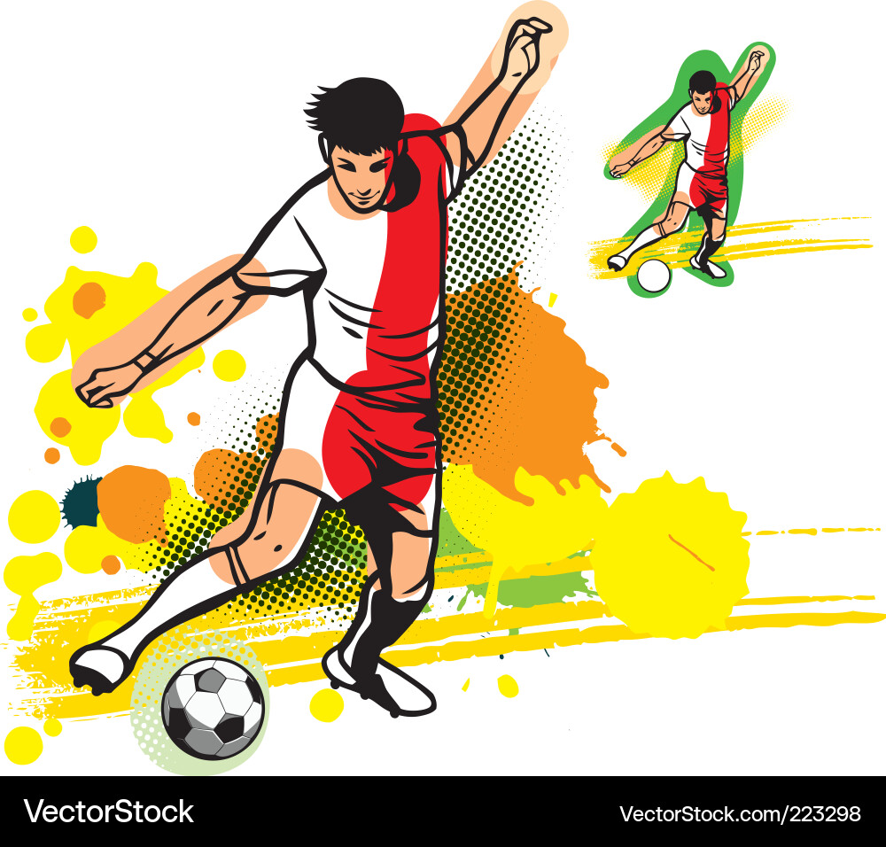Soccer player Royalty Free Vector Image - VectorStock