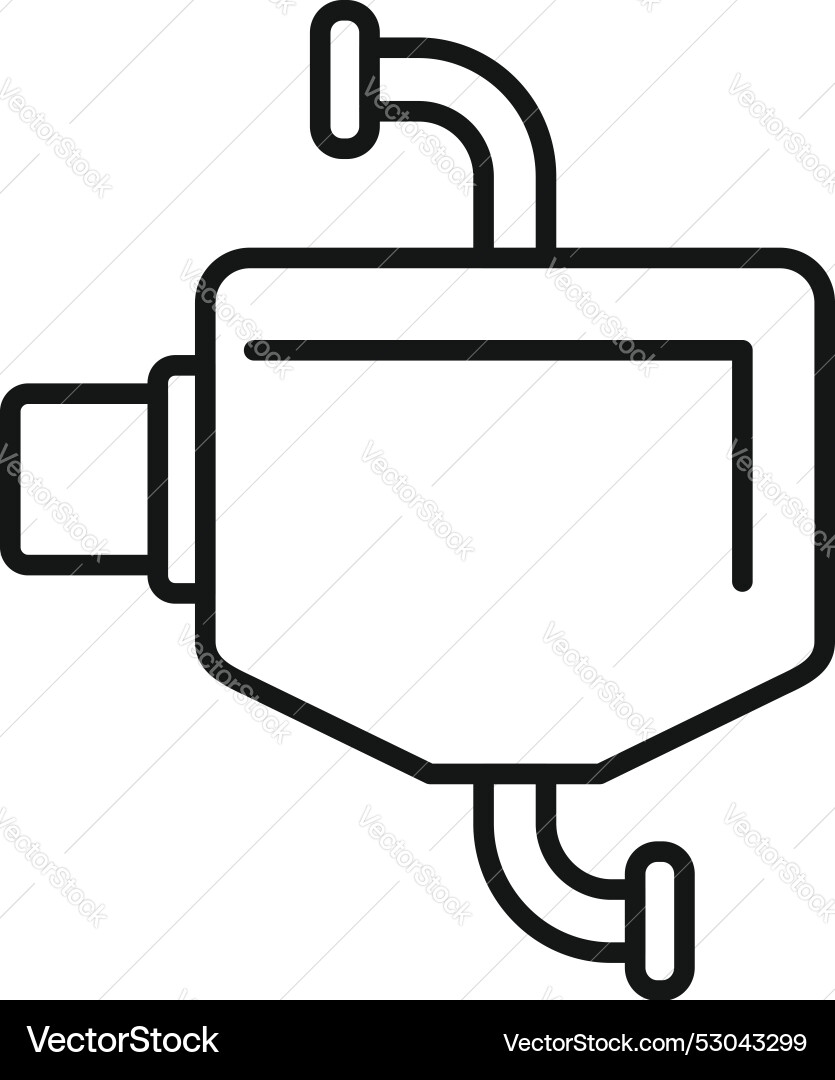 Car engine component depicting combustion engine Vector Image