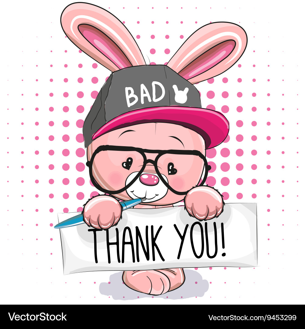 Cute rabbit Royalty Free Vector Image - VectorStock