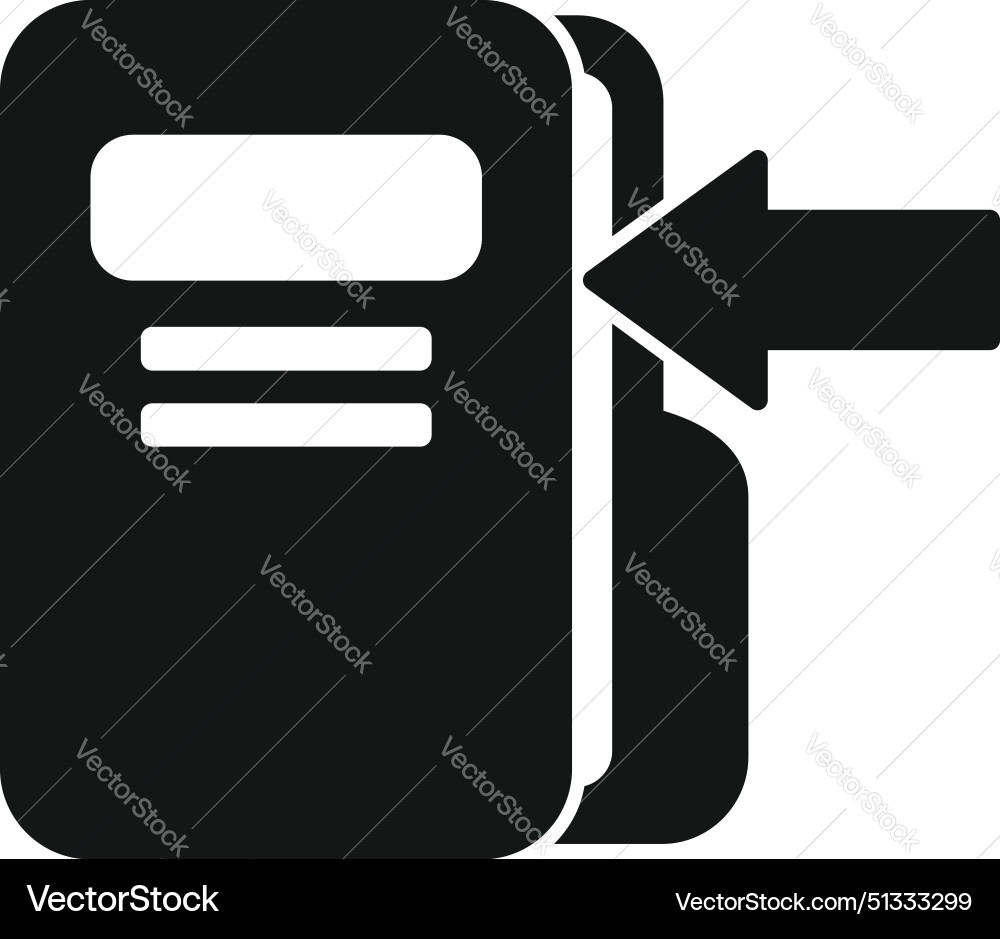 Exit icon with arrow Royalty Free Vector Image