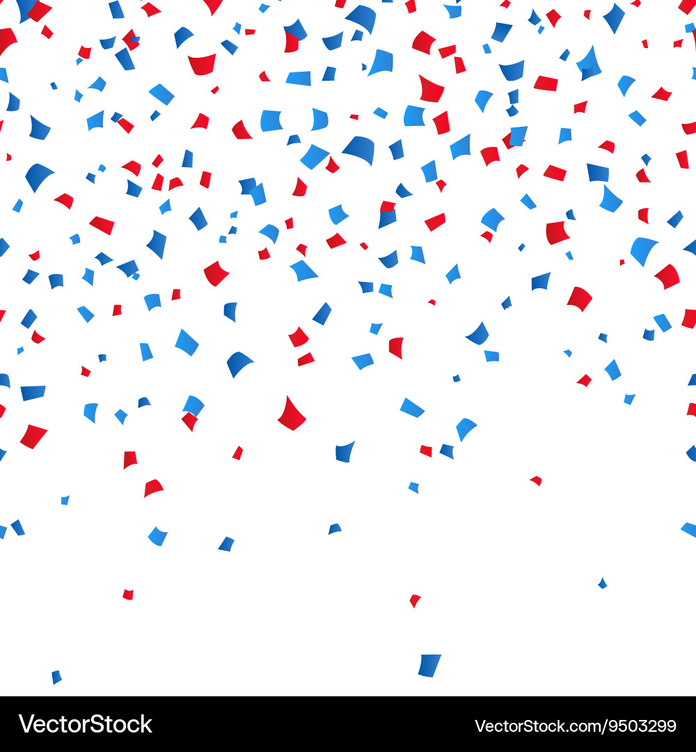 Fourth of July Confetti Royalty Free Vector Image