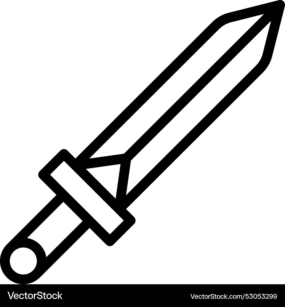 Schwert Icon Design Lizenzfreies Vektorbild - VectorStock