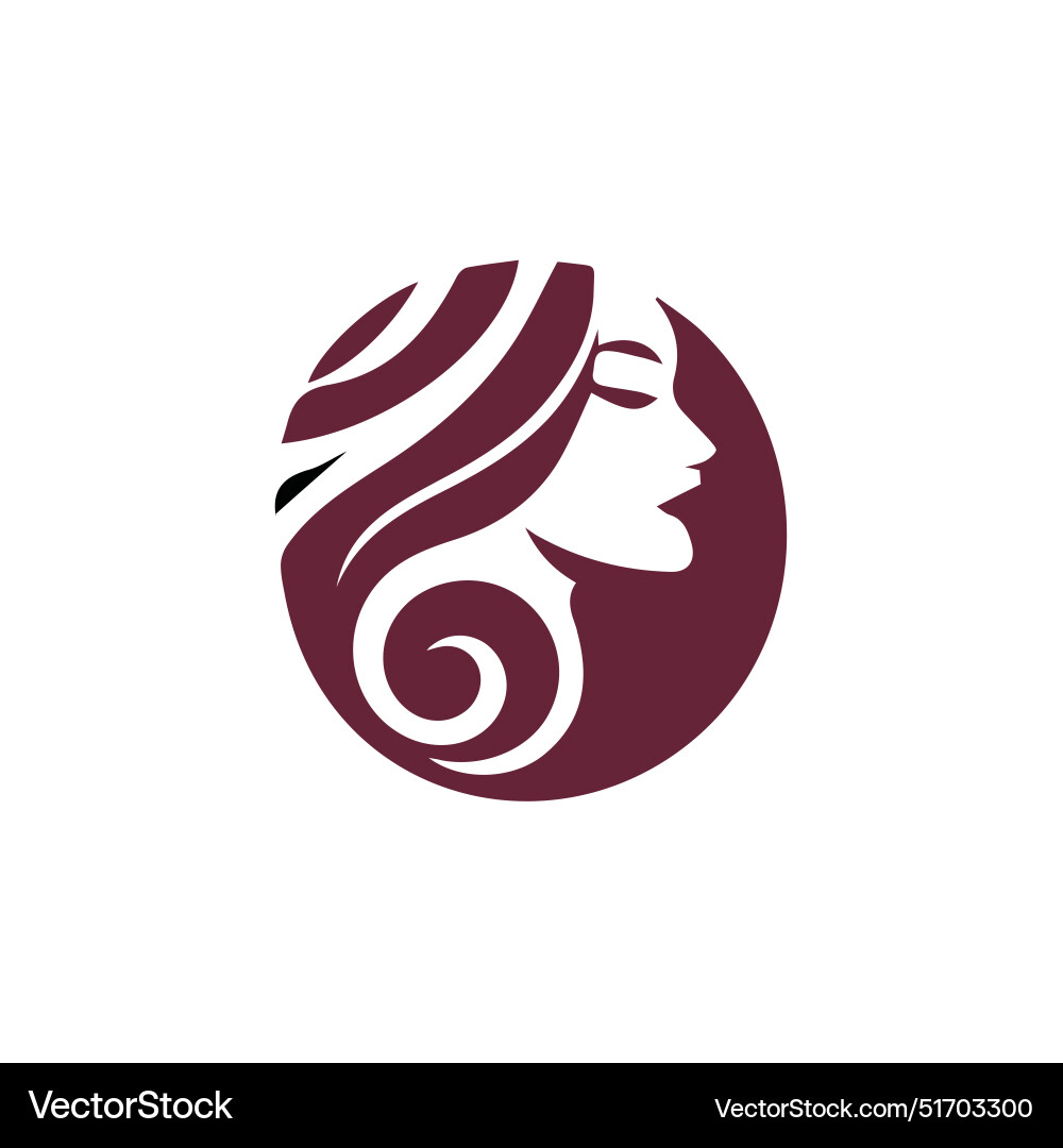 Girl logo Royalty Free Vector Image - VectorStock