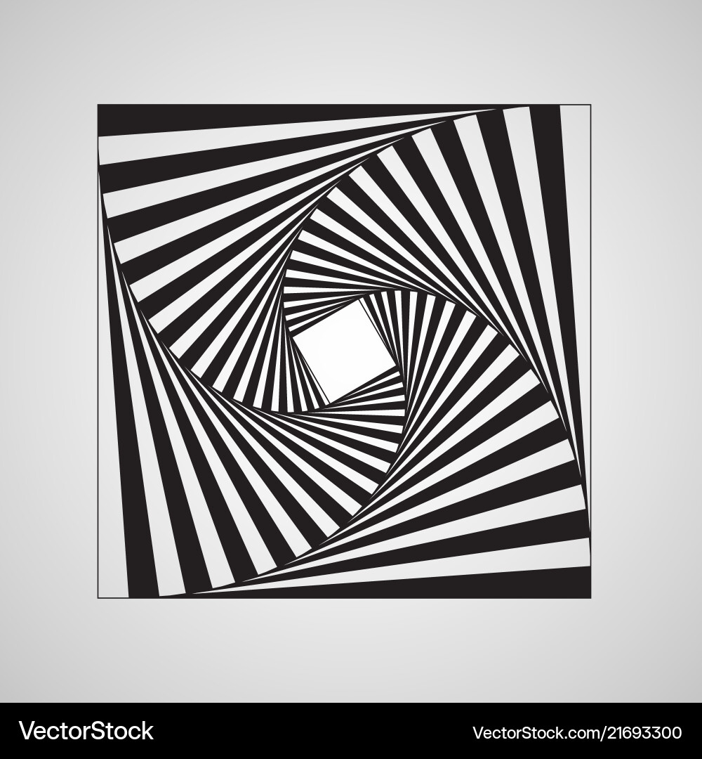 Swirling Vortex Square Royalty Free Vector Image